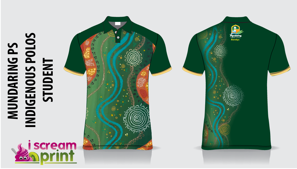 Mundaring PS Indigenous Student Polo – I Scream Print