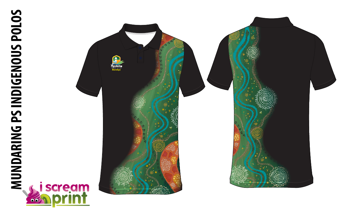 Mundaring PS Indigenous Staff Polo – I Scream Print